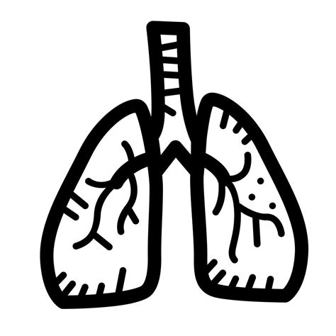 Lung Icon For Healthcare And Medical Graphics