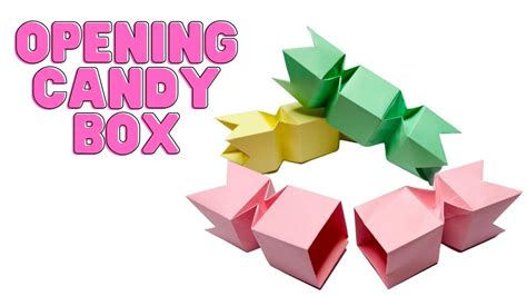 Opening Origami Candy Box Cracker T Box Origami Candy Cracker