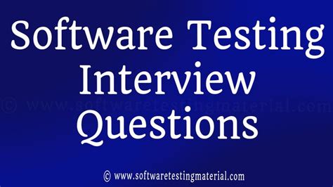 100 Software Testing Interview Questions Software Testing Study