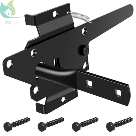 Self Locking Gate Latch Heavy Duty Automatic Gravitation Fence Latch