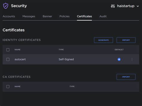 Generating A Certificate