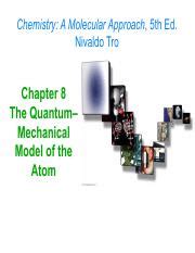 Handouts Pdf Chemistry A Molecular Approach Th Ed Nivaldo Tro Chapter The Quantum