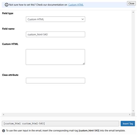 How To Add Custom Html Field In Contact Form 7 Add Markup