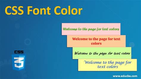 Css Selectors Colors Background And Fonts Cloud2data