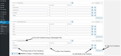 Creating A Product With Variations Using The Wp Express Checkout Plugin