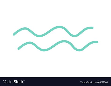Hand Drawn Abstract Rainbow Flat Design Element Vector Image