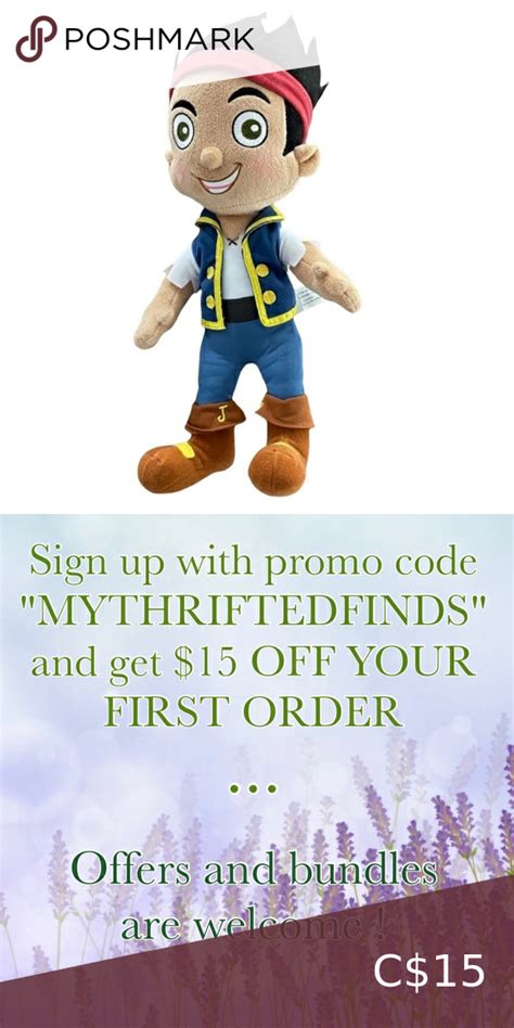 Disney Jake And The Neverland Pirates Plush Toy Plush Toy Plush Toys