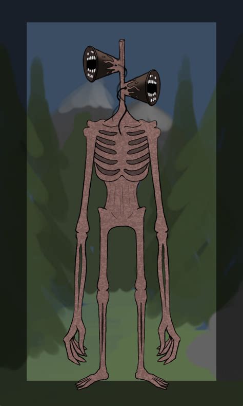 Siren Head By Krororo On Deviantart Horror Drawing Sc