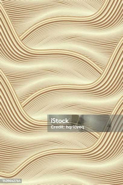 3d 렌더링 파형 흐르는 금 추상 선 질감 배경 질감 3차원 형태에 대한 스톡 벡터 아트 및 기타 이미지 3차원 형태 개념 개념과 주제 Istock