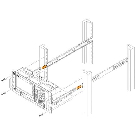 Tektronix Rack Mount Kit For RMB B Series Oscilloscopes Rapid Electronics