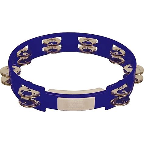 Rhythm Tech 10 Cobalt Blue Double Row Tambourine 644153000373