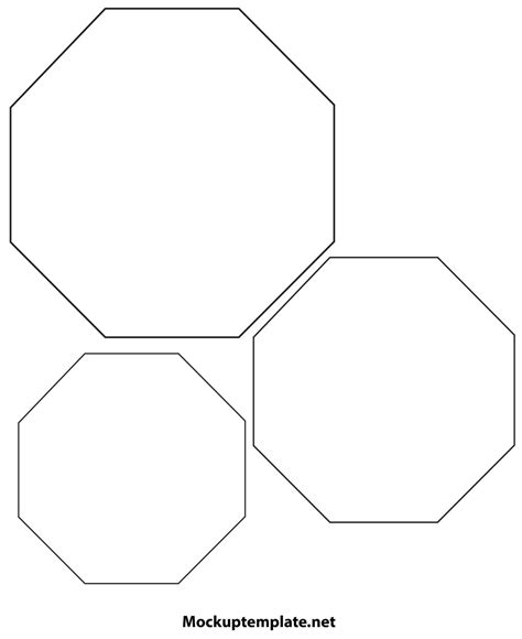 14 Best Free Printable Octagon Templates Pdf And Word