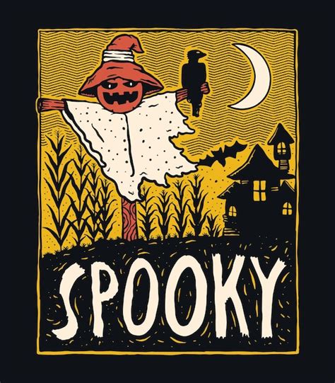 Premium Vector Pumpkin Scarecrow Illustration
