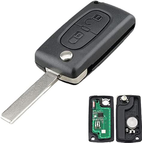 Aulesse Peugeot Coque De Clé Télécommande 2 Boutons 433 Mhz Pcf7961