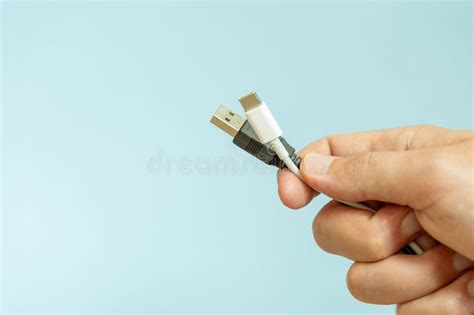 Different Types Of Usb Cables Technology And Connection Concept Stock