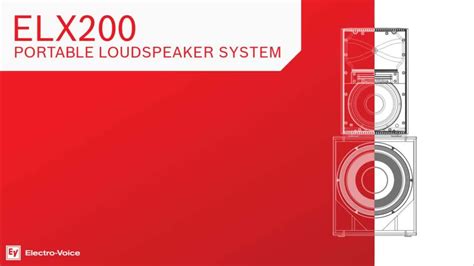 Electro Voice Elx200 Series Loudspeakers Are You Looking For The
