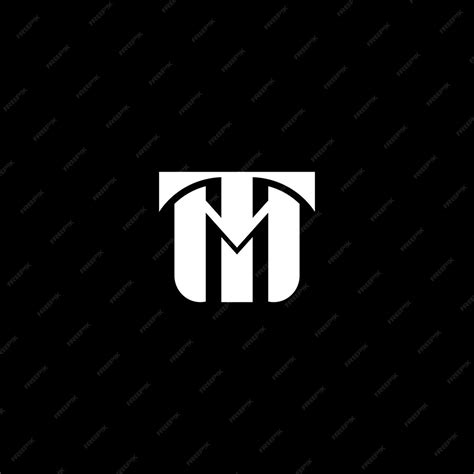 Initiale Basée Sur La Lettre Propre Et Minimale Tm Mt Monogram Logo