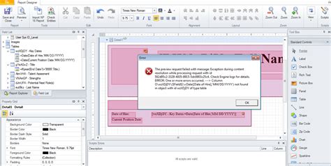 Pixel Perfect Report Shows Error If A Column In Ql Qlik Community