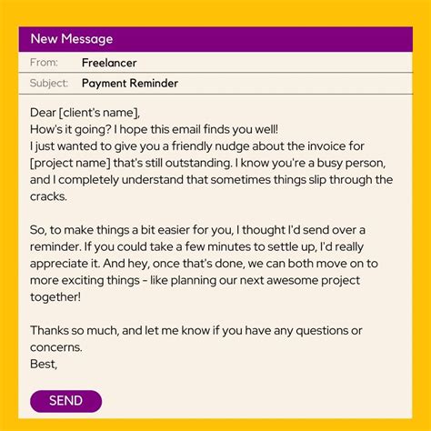 Friendly Reminder For Payment Template Friendly Reminder Email 7