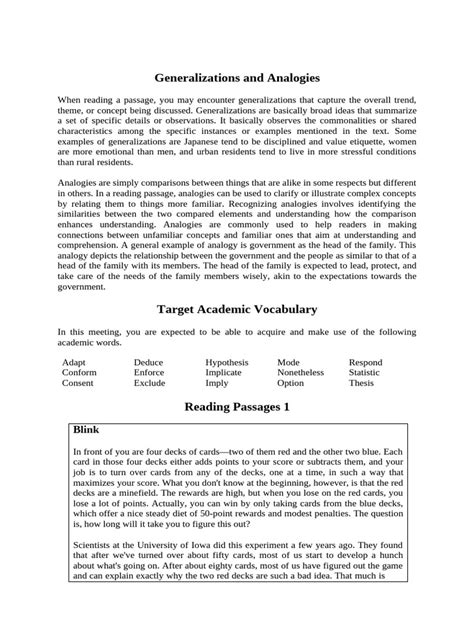 Generalization Pdf
