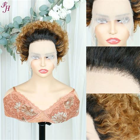 Pixie Wig Curly Human Pixie Cut Wig Pixie Cut Wigs Short