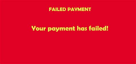 Failed Payment