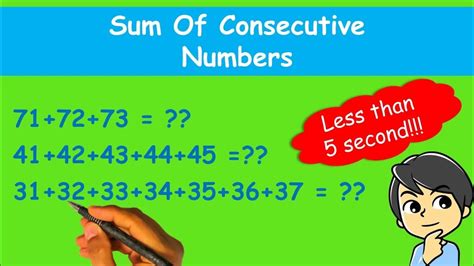Sum Of Consecutive Numbers Easy Tricks Upsc Gpsc Government Exams Digital Maths Youtube