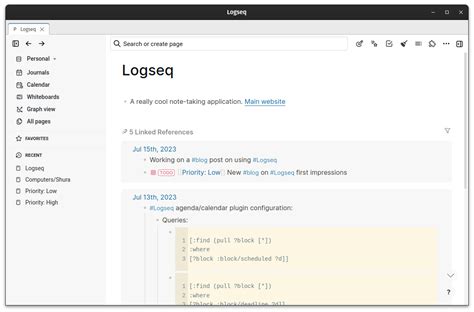 The Lions Den Logseq The Note Taking App That Thinks Like You Do