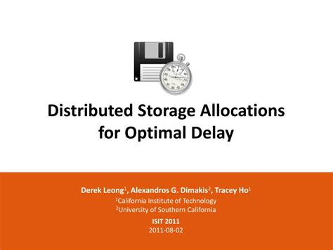 Ppt Distributed Storage Allocations For Optimal Delay Powerpoint