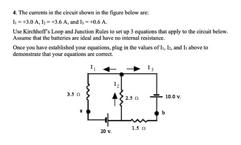 Solved The Currents In The Circuit Shown In The Figure Chegg
