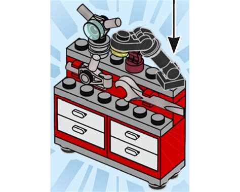 Lego Set 76216 1 S5 Work Bench 2022 Super Heroes Marvel Avengers