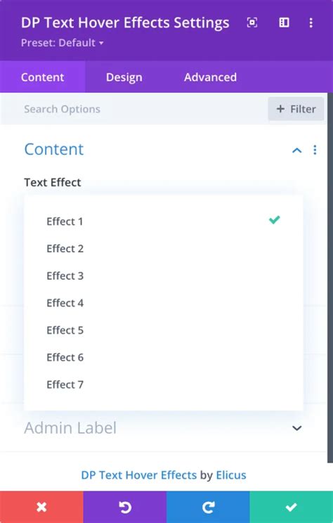 Divi Text Hover Effects Divi Plus