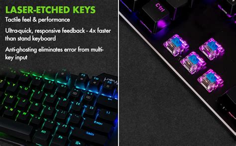 Amazon Com Hawksbill Scorpion V1 Wired Mechanical Gaming Keyboard USB A Connection Tactile