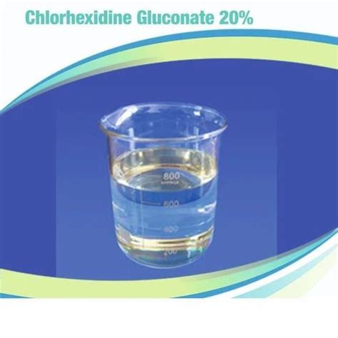 Packaging Size 25 Liquid Chlorhexidine Gluconate 20 Solution Ip Bp