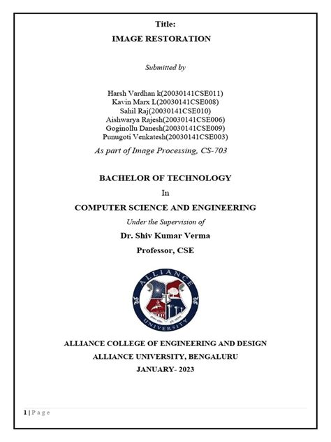 Ip Project Report Pdf Deep Learning Computer Vision