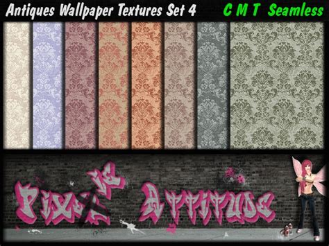 Second Life Marketplace Antique Wallpaper Textures Set 04