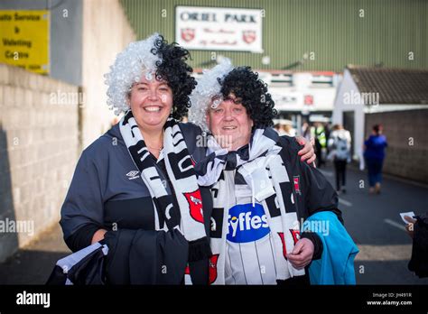 Dundalk Fans Jane Waldron And Tony Murphy Before The Champions League