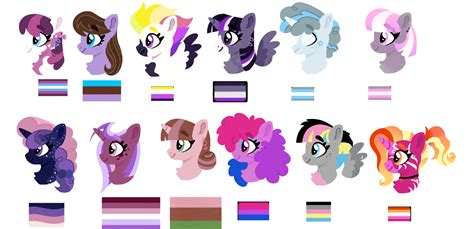 Open Free Pride Ponies Mlp Adoptables By Mintys Adopt Shop On Deviantart