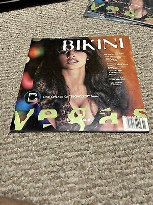 November 1995 Bikini Magazine Gina Gershon Sexy Cover The Vegas Issue