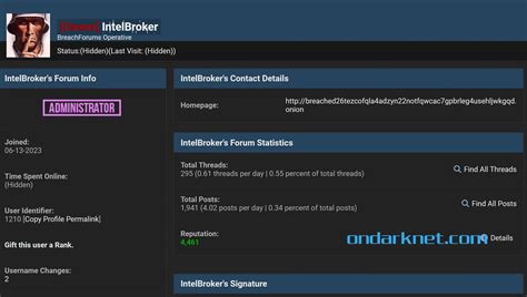 An Introduction To The Five Operational Administrators Of Breachforums A Dark Web Data Breach
