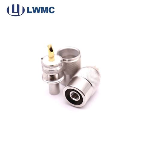 Top Performance Rf Connectors Uhf Male Solder For Rg58 Cable Uhf And