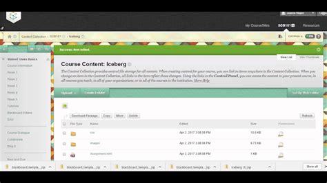 Blackboard Using Accessible Html Template With Cascading Style Sheets