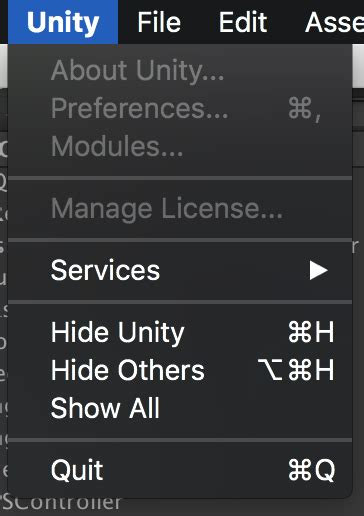 Unity Hub Disables File Menu And Many Other Keyboard Bindings Unity