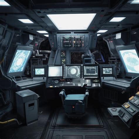 Premium Photo View From The Cockpit Of A Spaceship Captain Rushing