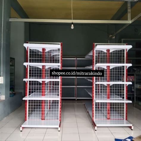 Jual RAK MINIMARKET 5 SUSUN TINGGI 170 1 SISI UTAMA 170 RAK END PENUTUP