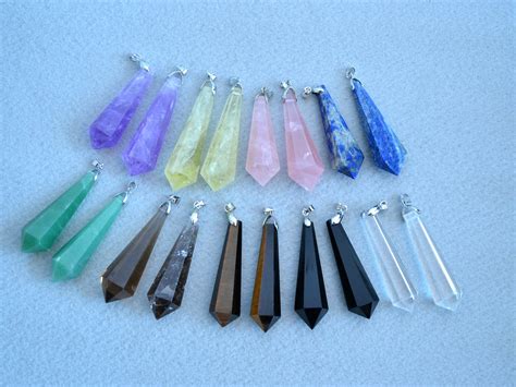 Natural Rock Crystal Quartz Point Beads Tiger Eye Etsy