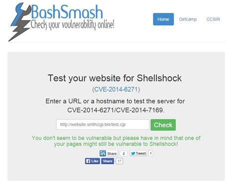 shellshock bash vulnerability online checkers available softpedia