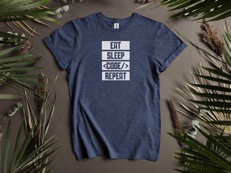 Funny Programmer T Shirt Eat Sleep Code Repeat Tee T For Coders
