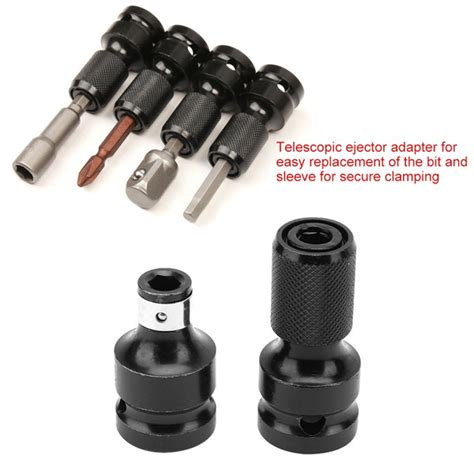 12 Inch Square Drive To 14 Inch Hex Female Socket Adapter Quick