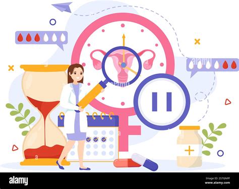 Hrt Or Hormone Replacement Therapy Acronym Vector Illustration With